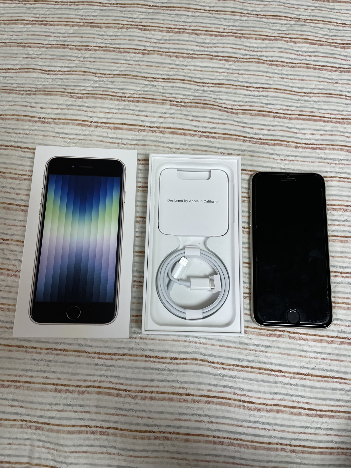 아이폰 SE3 128G 화이트 ... | 당근 중고거래