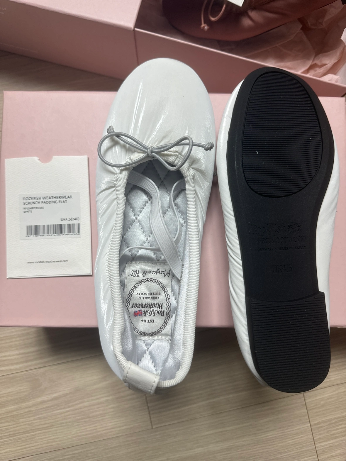 락피쉬 스크런치 패딩 플랫 24... | 당근 중고거래