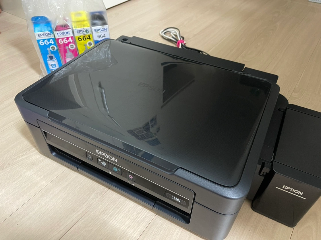앱손 무한잉크젯 컬러 프린터기 복합기 L380 (잉크 가득) | 디지털기기 | 당근 중고거래