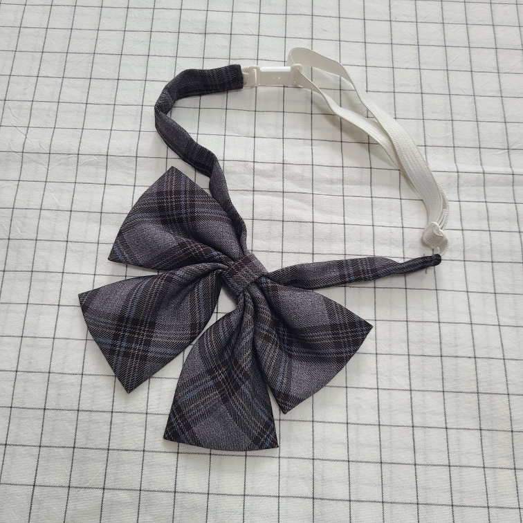 그레이 체크 교복 리본 넥타이 | 당근 중고거래